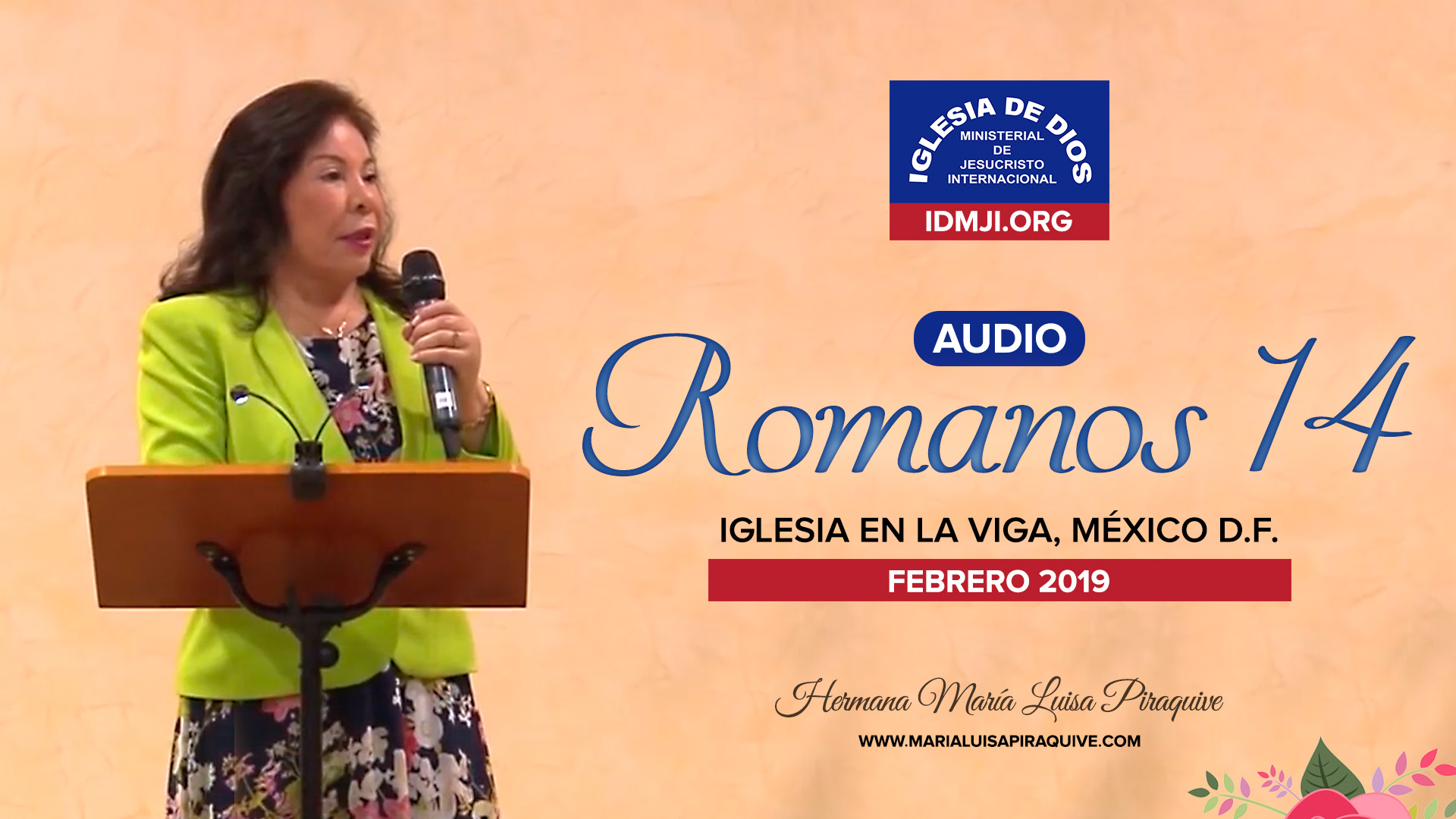 Audio – Romanos capítulo 14 - María Luisa Piraquive