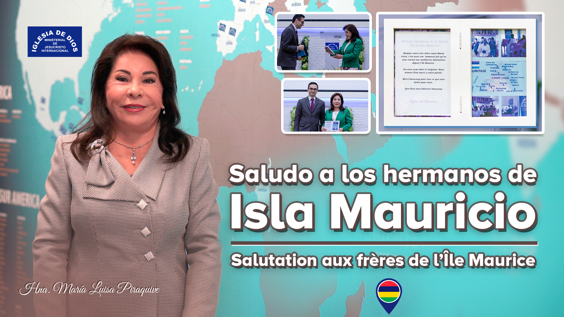 Saludo a los hermanos de Isla Mauricio, Salutation aux frères de l’Île ...