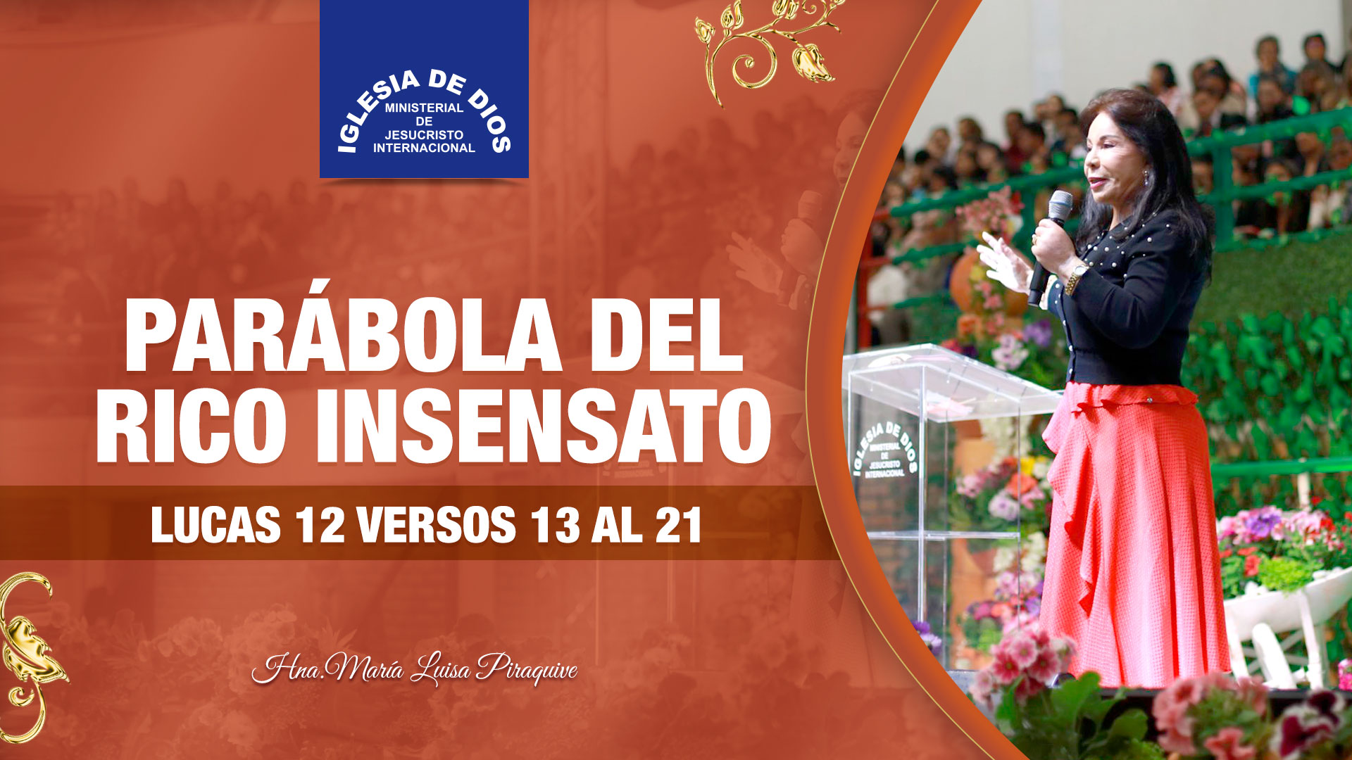 Parábola del rico insensato, Lucas 12 versos 13 al 21, Hna. María Luisa ...